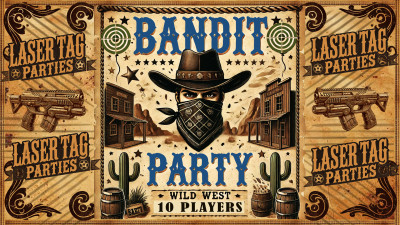 Tactical Laser Tag Bandit Party | Escape Maze